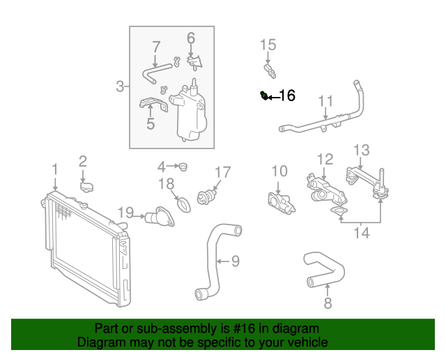 83420-20040 - Engine Coolant Temperature Sender 1992-2007 Toyota ...