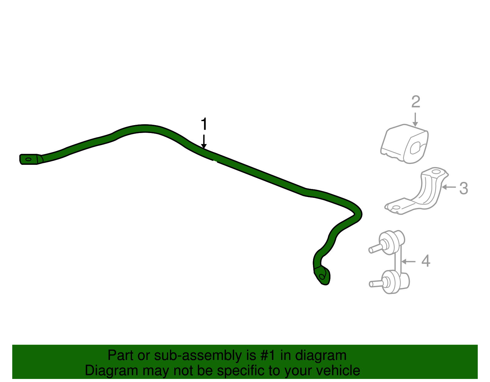 51300-SVB-A02 - Suspension Stabilizer Bar 2006-2011 Honda Civic ...