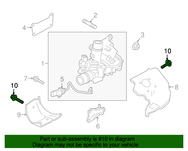 14069-JD00A (14069jd00a) - 2016-2020 Infiniti Heat Shield Bolt ...