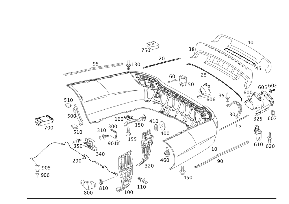 1954-2025 Mercedes-Benz Radar Sensor 000-905-01-10 | Mercedes-Benz Parts