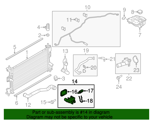 2012-2021 Ford Water Outlet CP9Z-8K556-B | OEM Parts Online