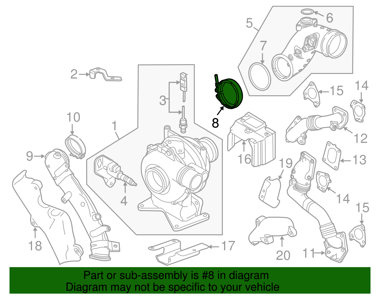 2010-2016 GM Turbocharger Air Inlet Adapter Clamp 12638666 GM ...
