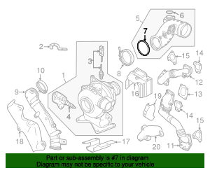 2011-2016 GM Turbocharger Air Inlet Adapter Seal 12631851 GM ...