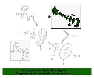 2006-2011 Kia Caliper Assembly 58110-1G000 | OEM Parts Online