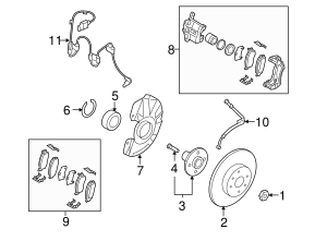2006-2011 Kia Caliper Assembly 58110-1G000 | OEM Parts Online