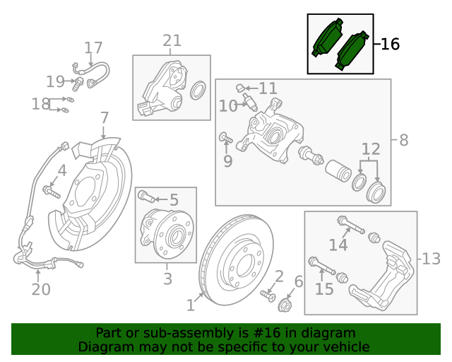2019-2021 Mazda CX-3 Brake Pads Rear D2Y1-26-43ZA | Mazda-Parts
