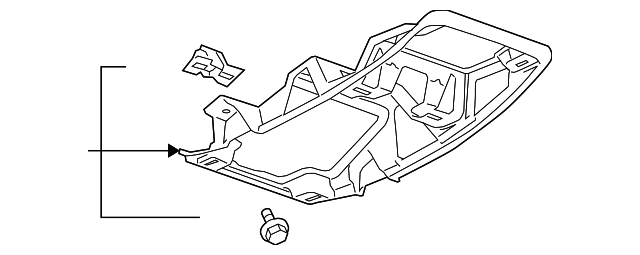 2010-2016 Cadillac SRX Roof Console Backing Plate 20907461 | GM Parts ...