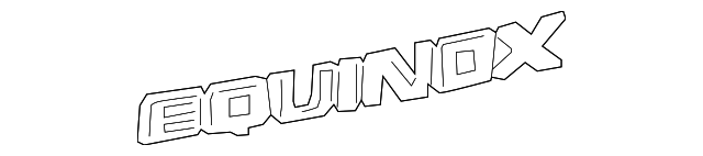 2017-2024 Chevrolet Equinox Liftgate Vehicle Name Plate 84121293 GM ...