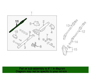 45210-22291 - Steering Shaft 2006-2013 Lexus | Longo Lexus Parts