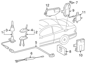 Mercedes-Benz OEM Connector Part# 210-820-27-89 | OEM Vehicle Parts