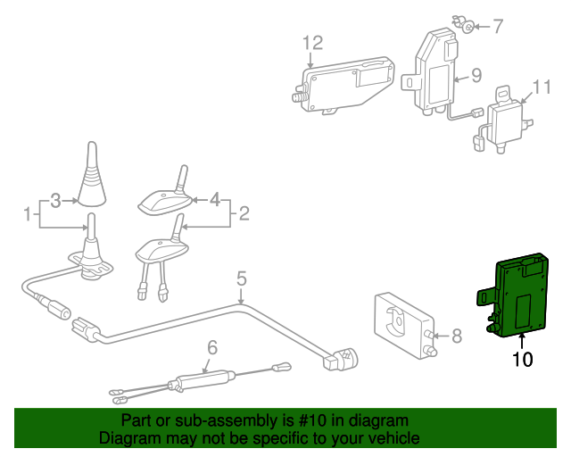 208-820-10-89 - Amplifier 1998-2002 Mercedes-Benz | Mercedes-Benz USA Parts