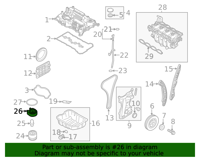26410-2G001 - Oil Cooler 2018-2022 Kia | Kia.Parts Store
