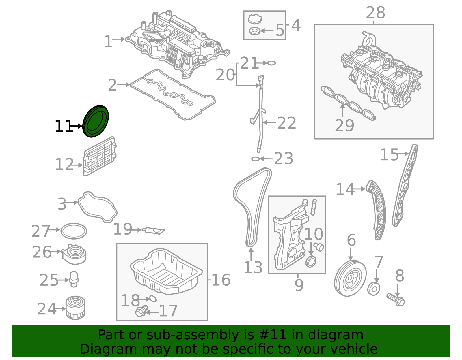 21443-2G000 - Rear Main Seal 2006-2022 Kia | Kia.Parts Store