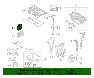 21443-2G000 - Rear Main Seal 2006-2022 Kia | Kia.Parts Store