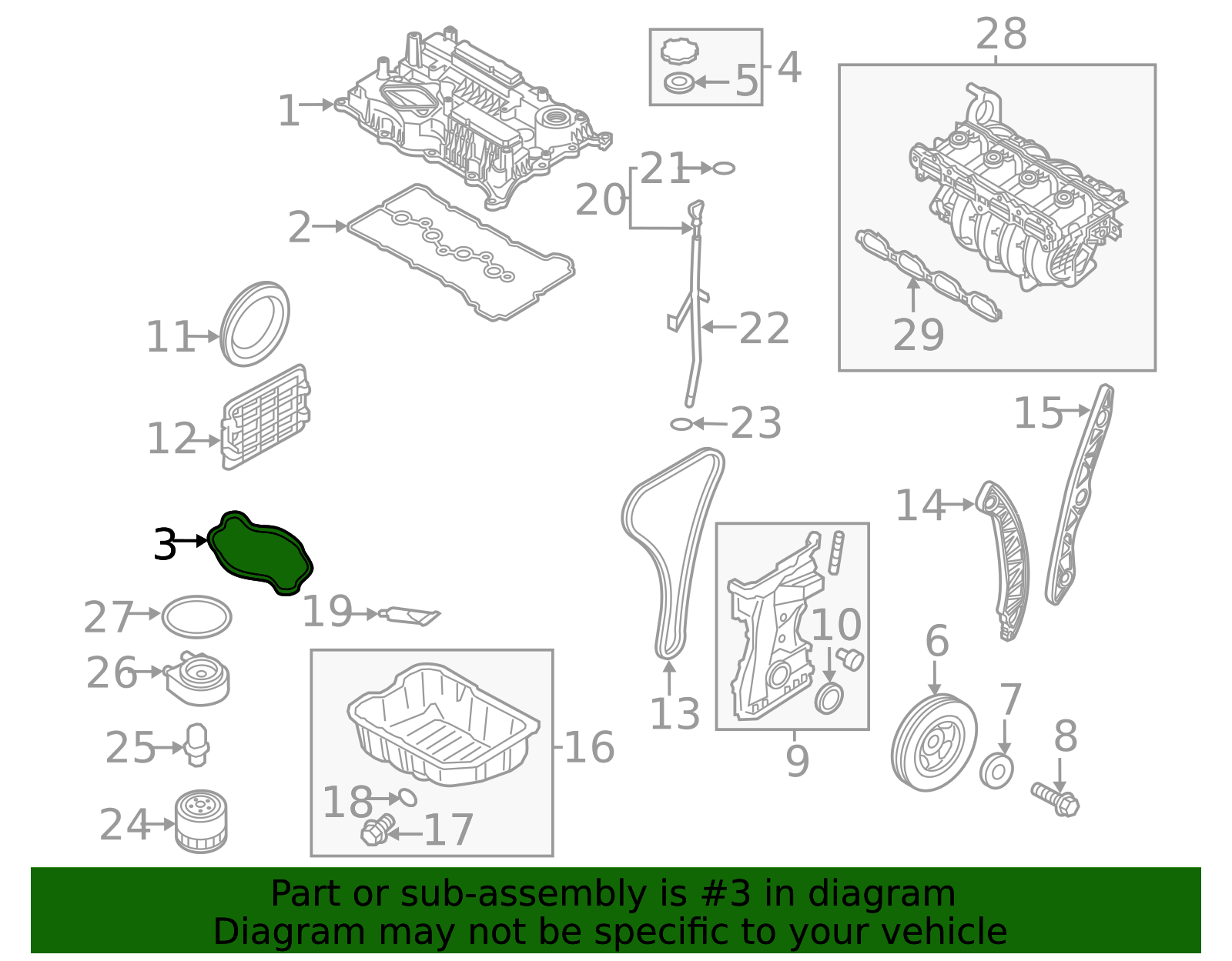 22442-2GGA0 - Engine Valve Cover Washer Seal 2016-2022 Kia | Kia.Parts ...