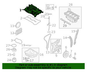 2016-2022 Kia Valve Cover 22400-2GGB0 | OEM Parts Online