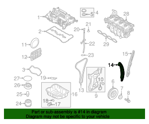 2011-2020 Kia Tensioner Arm 24420-2C101 | TascaParts.com