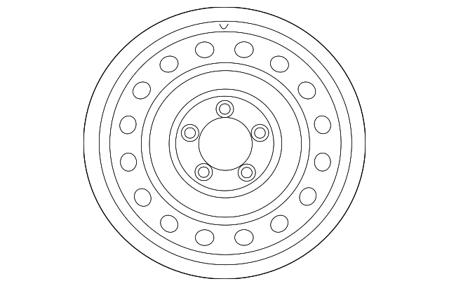 42601-0C060 - Spare Tire - 2007-2021 Toyota | OEM Genuine Toyota Parts