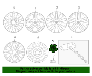 2007-2017 Toyota Wheel Cap 42603-0C070 | OEM Parts Online