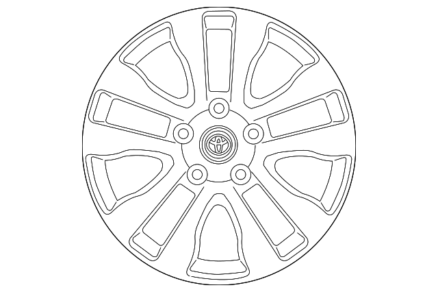 42611-0C090 - Wheel Alloy Platinum 20 2008-2017 Toyota Sequoia | Longo ...