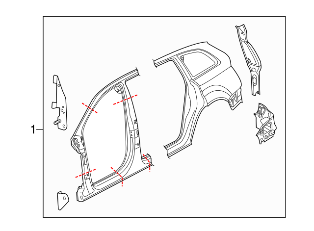 2009-2017 Audi Uniside Assembly 8R0-810-100-A | Genuine Audi Parts