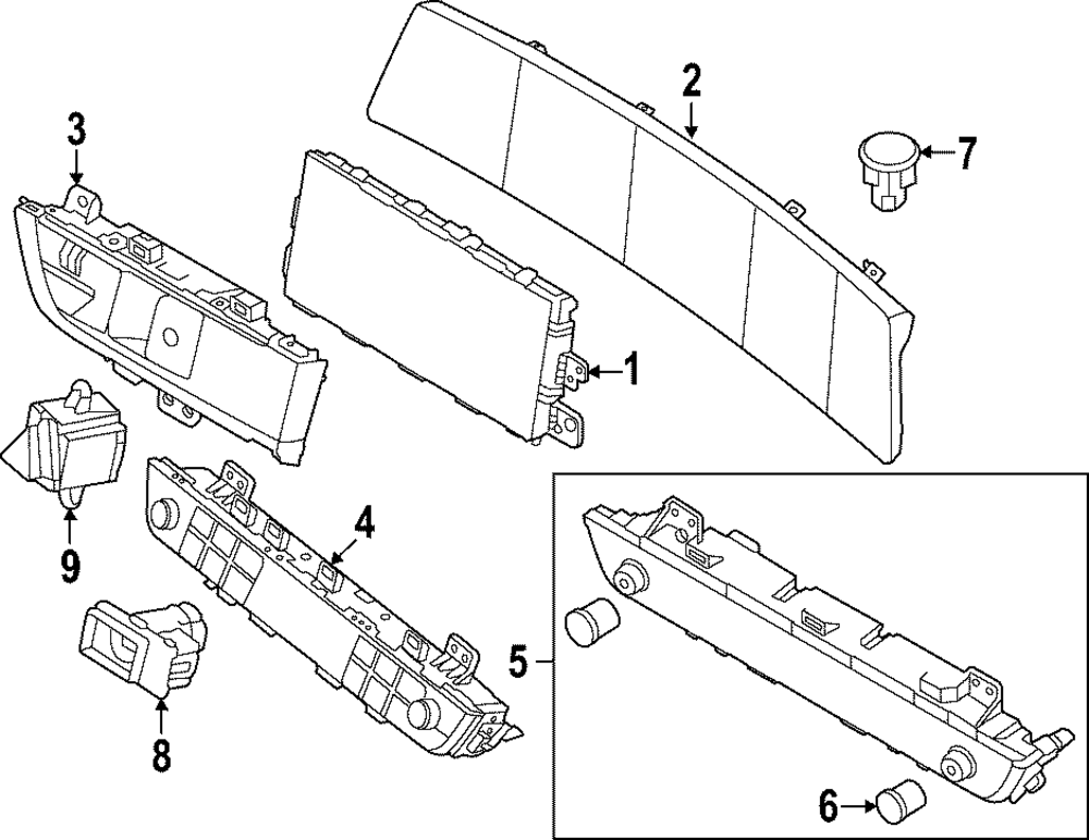 93790-P1000WK - Hazard Switch 2023-2025 Kia Sportage | Kia.Parts Store