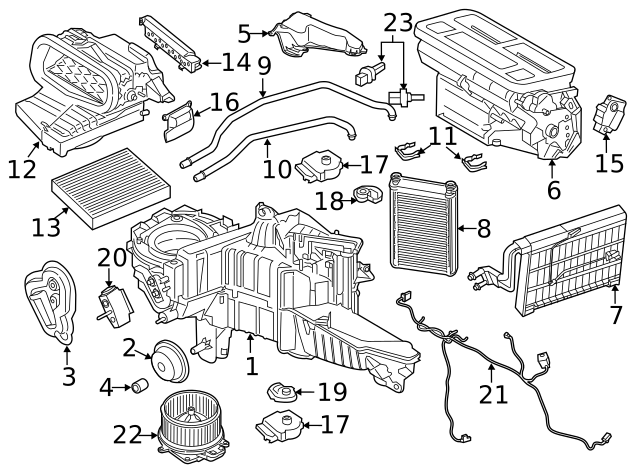 ML3Z-19860-E - Evaporator Core 2017-2023 Ford | Ford Parts Direct