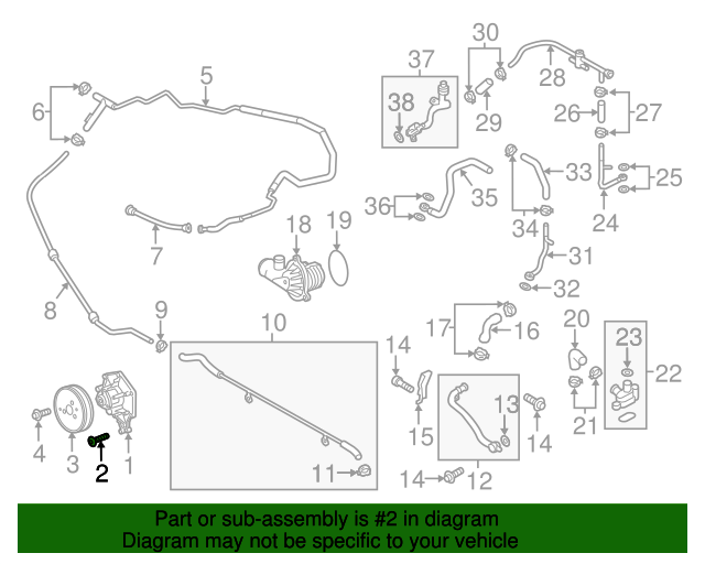 2013-2016 Porsche Cayenne Water Pump Bolt PAF-911-804 | Sunset Porsche ...