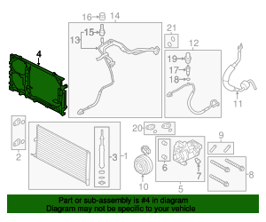 al3z19702a - Condenser Mount Bracket 2009-2017 Ford | AutoNationParts.com