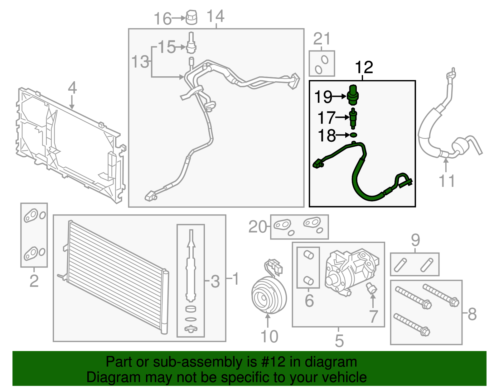 2011-2014 Ford F-150 Discharge Line BL3Z-19972-D | OEM Parts Online