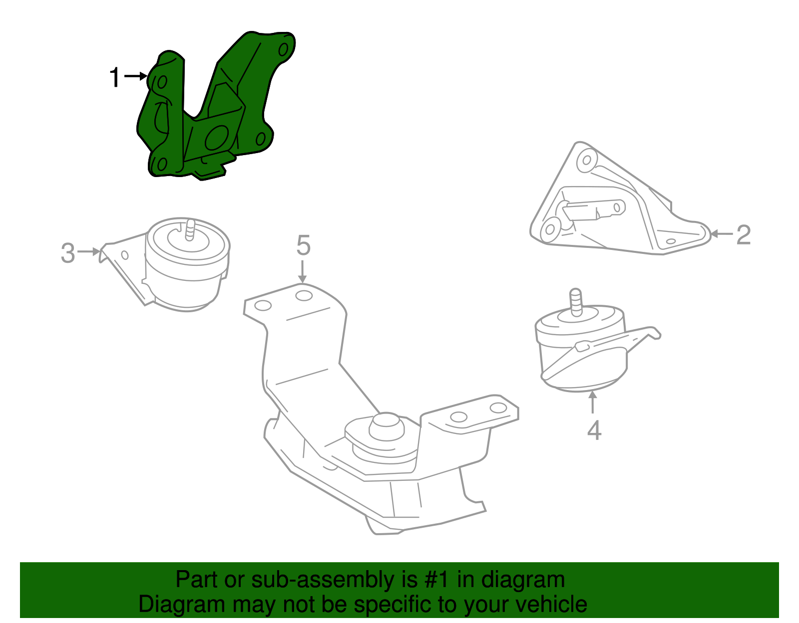 12311-0P150 - Engine Mount Bracket 2016-2023 Toyota Tacoma | AutoNation ...