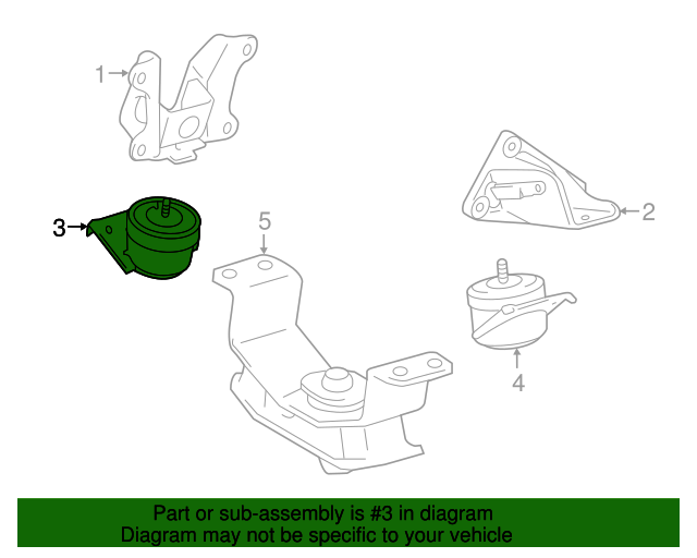 2016-2021 Toyota Tacoma Front Mount 12361-0P130 | OEM Parts Online