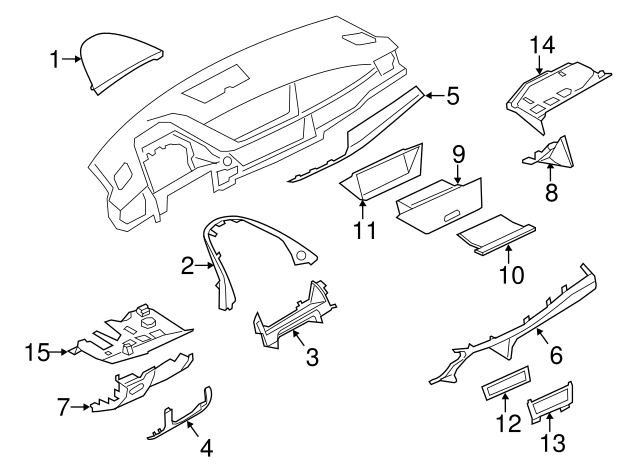 51-45-2-991-550 - Lower Cover - 2013-2015 BMW X1 | BMWPartsHub