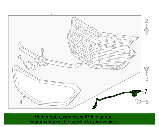 84739526 - Front View Driver Information Camera 2019-2023 Chevrolet ...