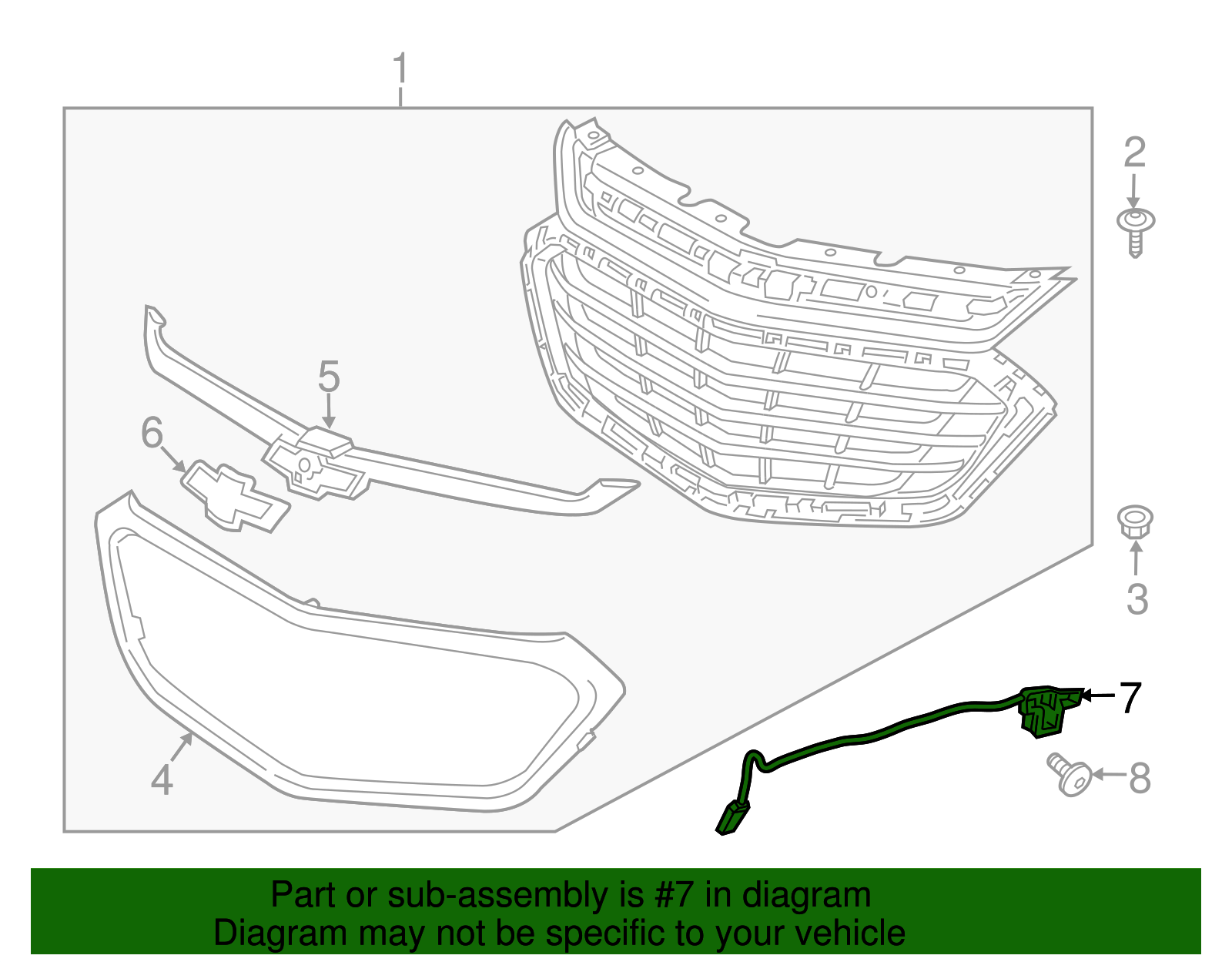 2018 Chevrolet Equinox Front Park Assist Camera 23137303 | GM Parts Center