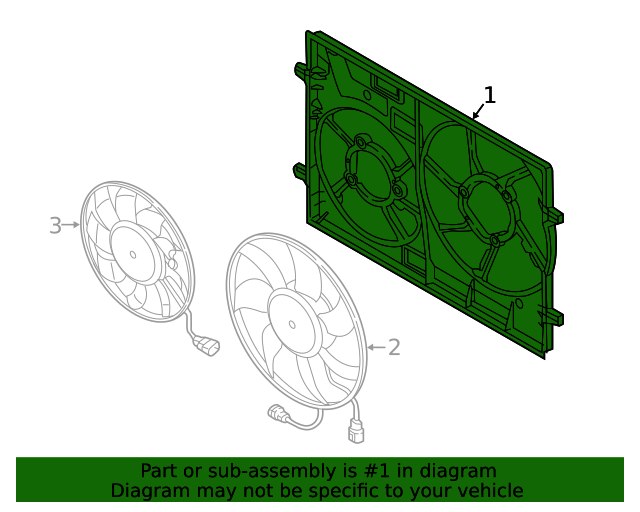 8W0-121-207-C - Shroud 2017-2024 Audi | Audi OEM Parts