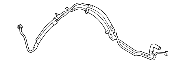 2010-2013 Mazda 3 Power Steering Pressure Line Hose Assembly BBY1-32 ...