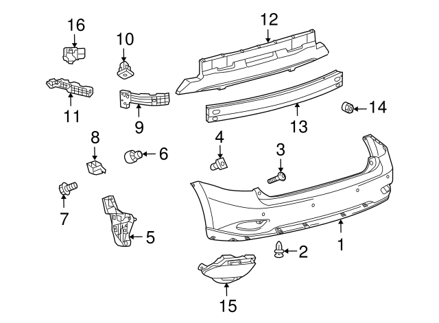 2010-2015 Lexus Side Retainer 52575-0E020 | OEM Parts Online