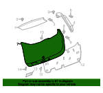 Jet Black Liftgate Finish Panel 85643860 GM | GMPartsDirect.com