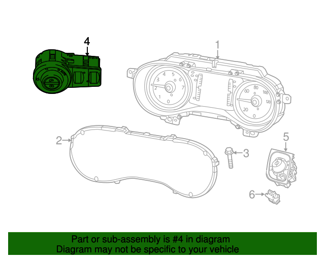 68156009AD - Headlamp Switch - 2017-2020 Chrysler Pacifica | Mopar ...