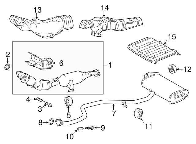 2011-2017 Lexus CT200h Heat Shield 58327-76010 | OEM Parts Online