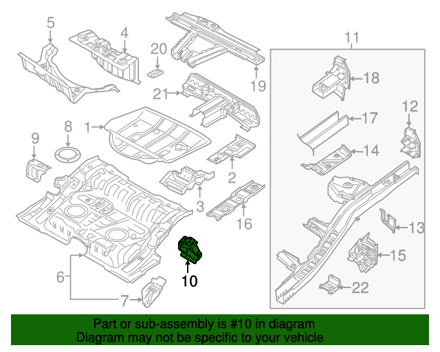 2011-2017 Volkswagen Touareg Mount Panel 7P0-802-231-A | VW Direct Parts