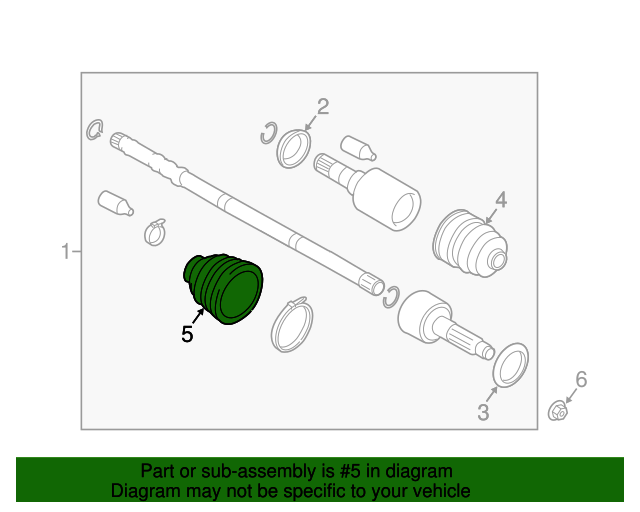 28323AG020 - CV Joint Boot 2005-2024 Subaru | AutoNationParts.com
