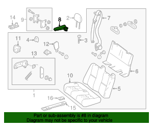2010-2018 Mercedes-Benz Armrest 000-970-30-30 | Mercedes-Benz Parts