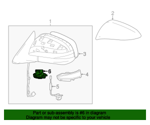 2017-2019 Toyota Highlander Puddle Lamp 81850-0E020 | Toyota Parts Center