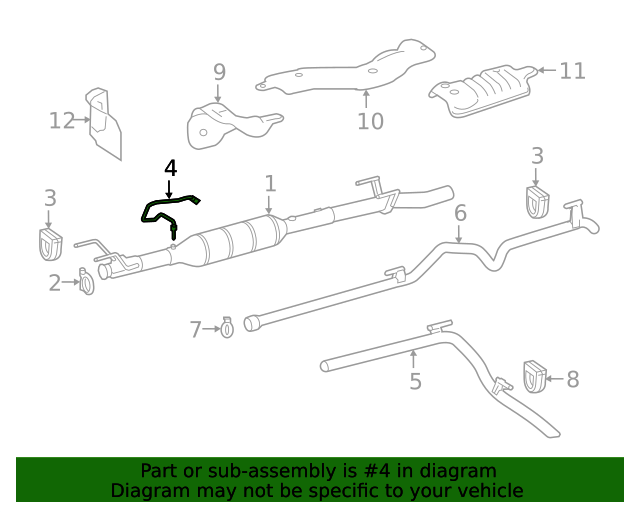 000-905-99-05 - Exhaust Gas Temperature (EGT) Sensor 2016-2022 Mercedes ...