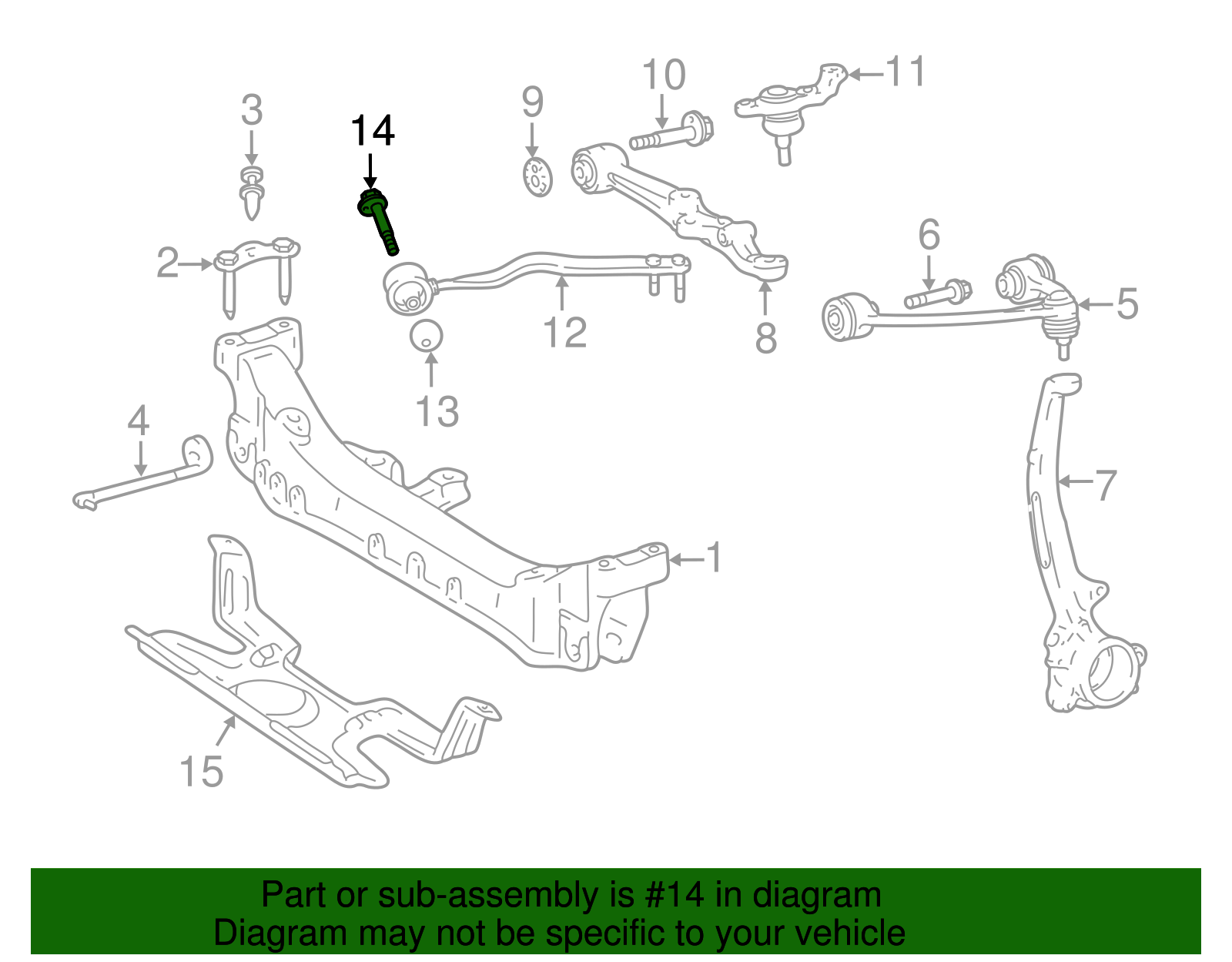 1995-2000 Lexus LS400 Alignment Camber Adjusting Eccentric Bolt 90119 ...