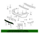 71502-SZA-A50 - Garnish Rear Bumper Face Skid - 2012-2015 Honda Pilot ...
