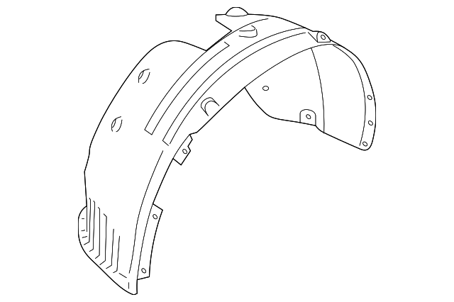 Genuine Fender Liner for 2019-2020 Hyundai Santa Fe | Part# 86812-S2000 ...