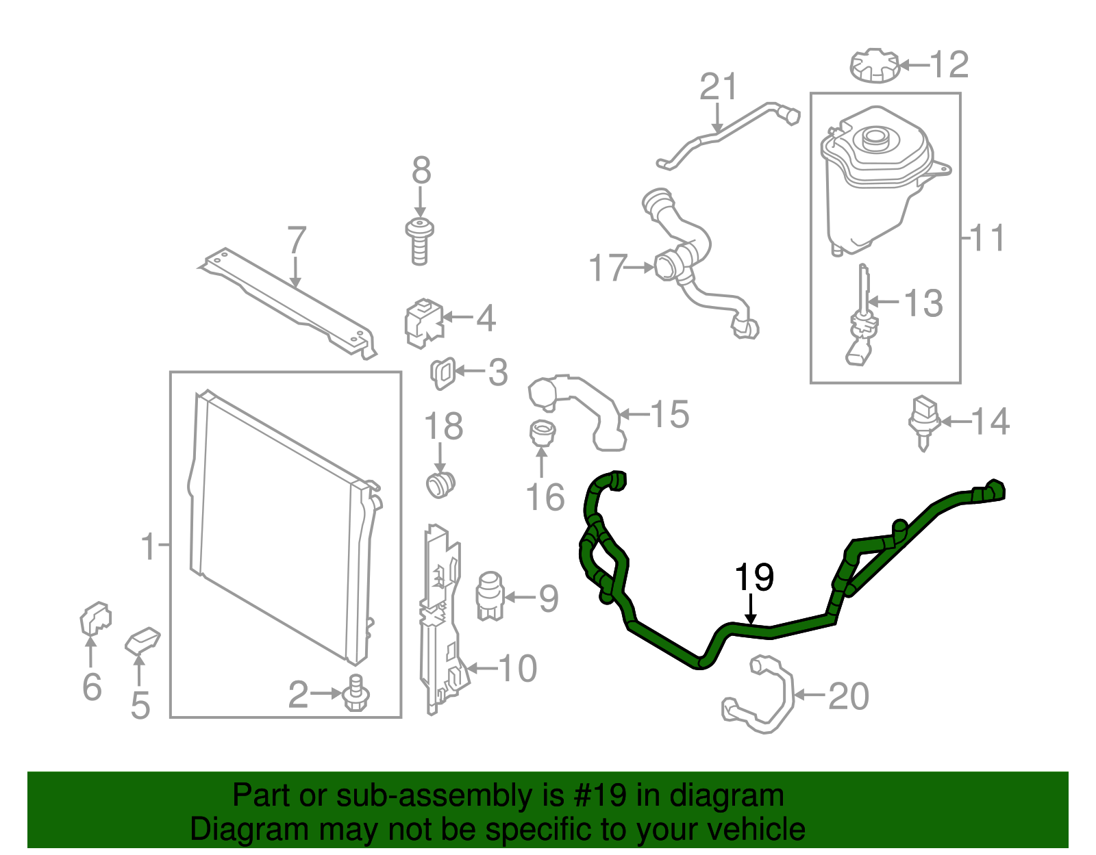 17127623272 - 2014-2019 BMW Connector Hose (17-12-7-623-272) | BMW of ...